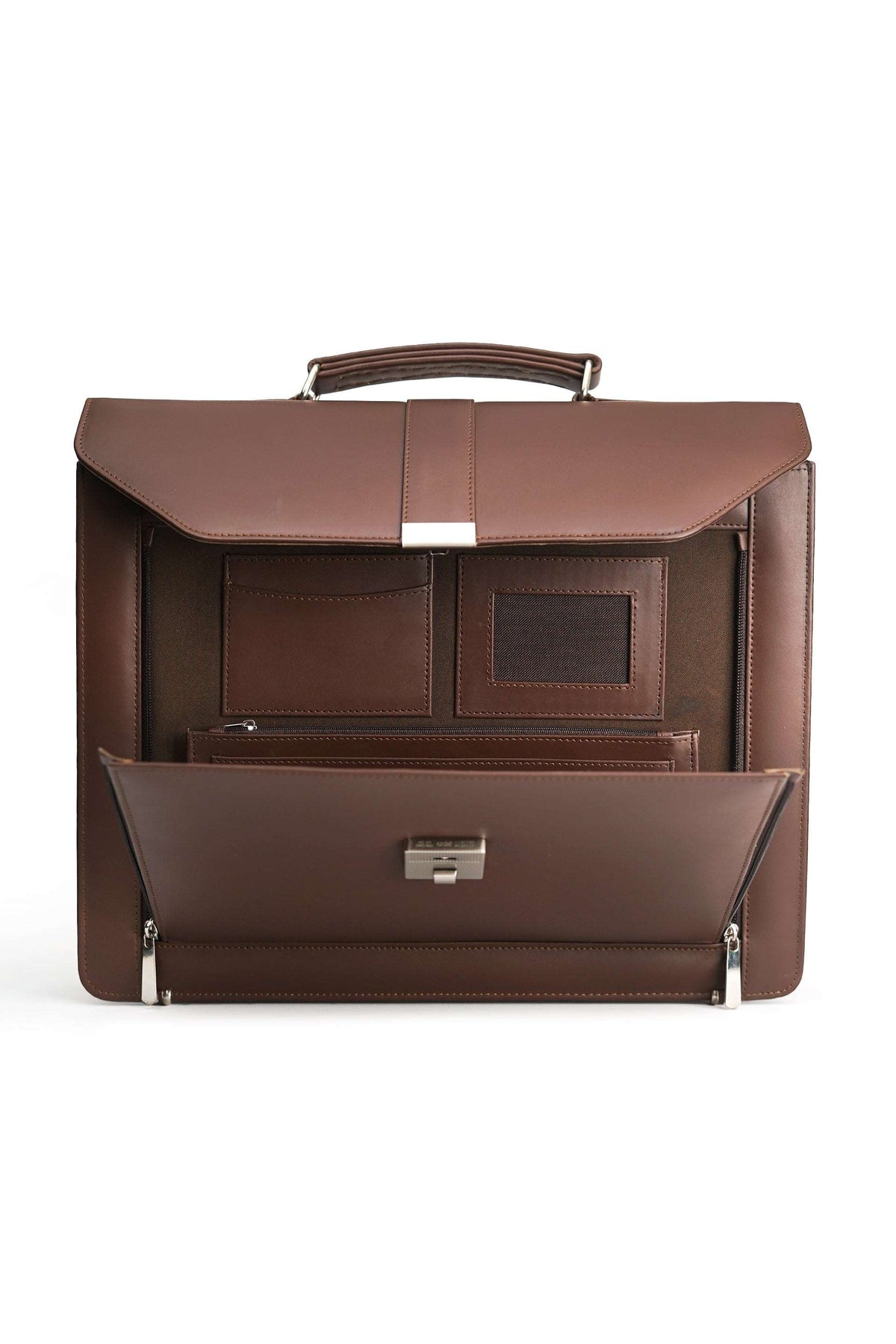 TP The Executive Leather Briefcase Office Bag With Laptop Compartment ...